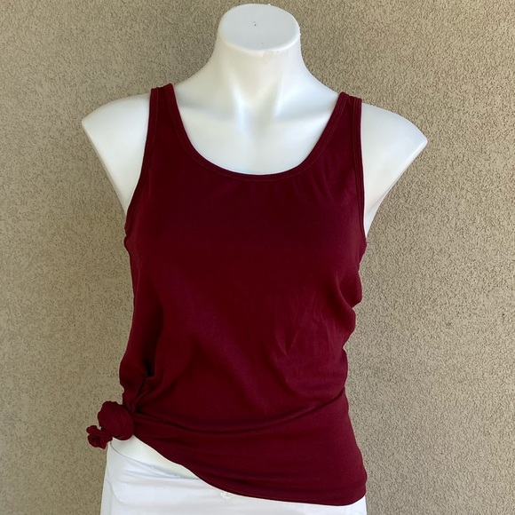Merona | Tops | Plus Size Red Tie A Knot Casual Chic Tank Top | Poshmark